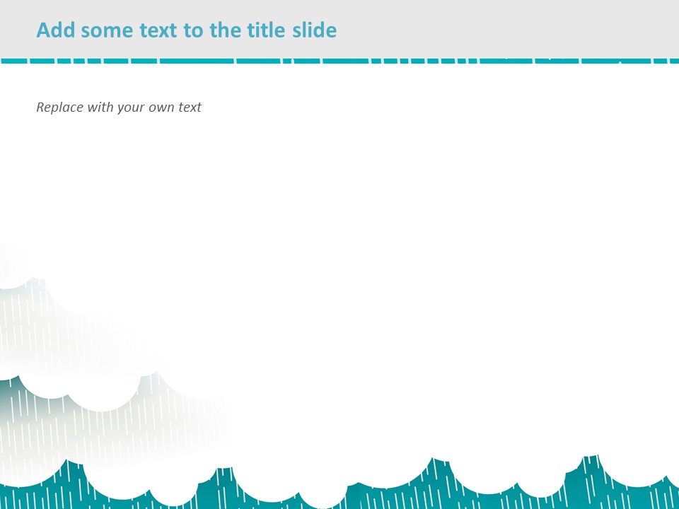 Free Google Slides themes - Falling Turquoise Clouds