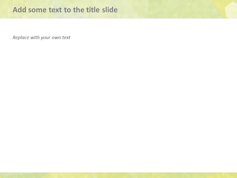 Yellow Green Hexagon - Free Google Slides themes