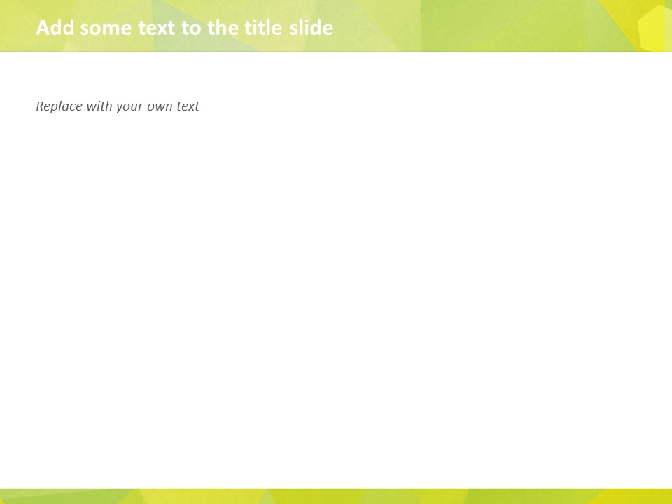 Yellow Green Hexagon - Free Google Slides themes