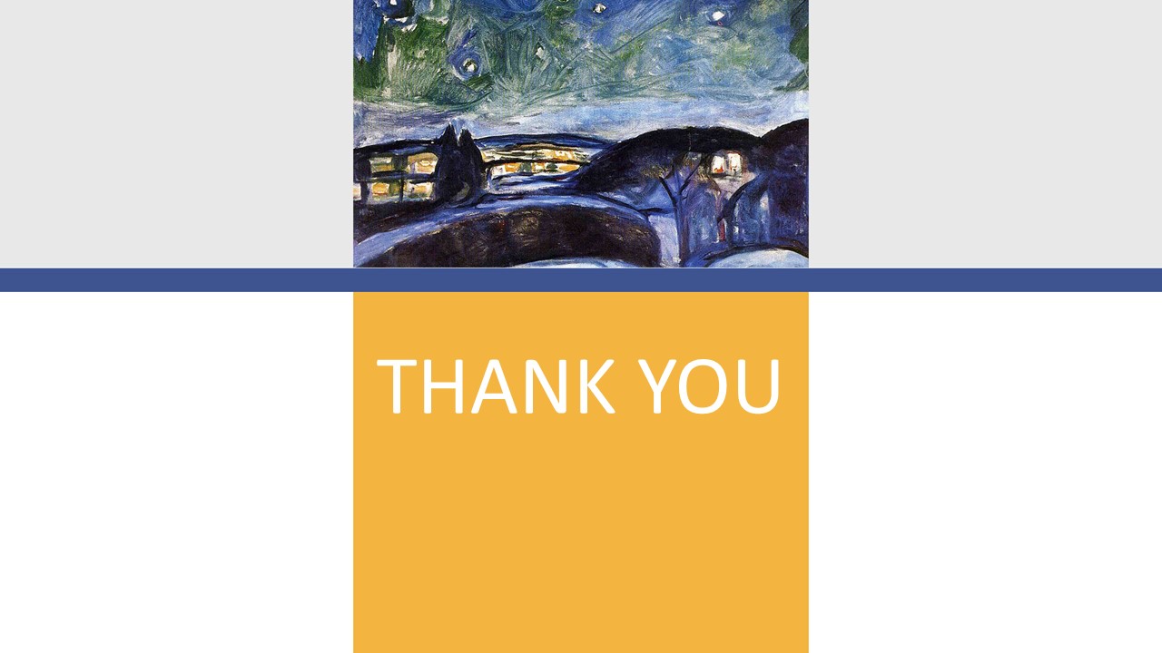Google Slides Download Free - Edvard Munch "Starry Night"