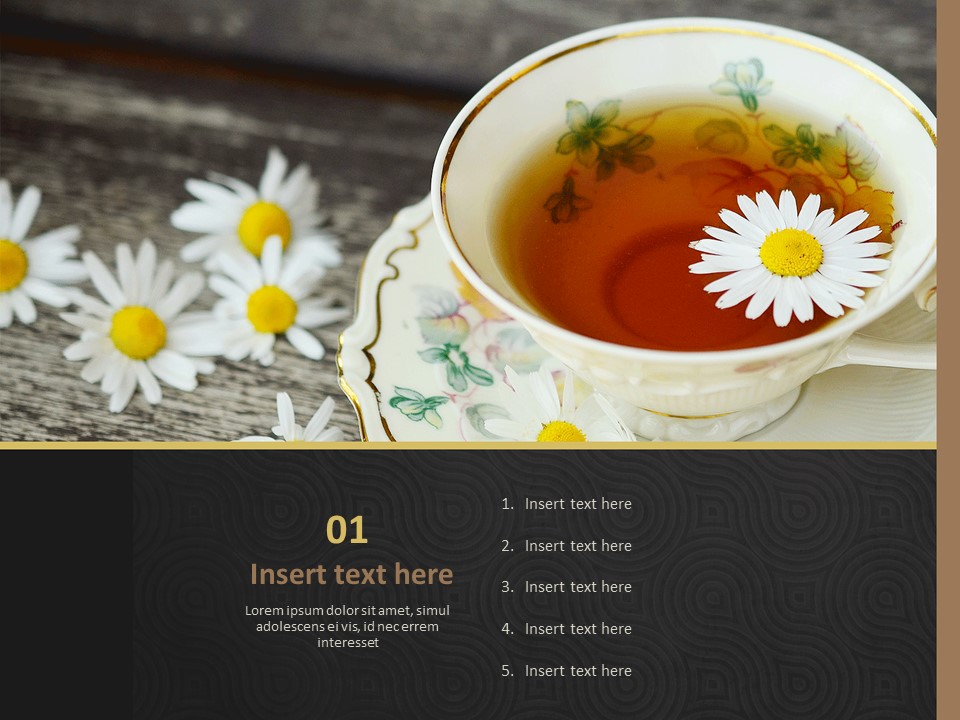 A Cup of Herb TeA - Free Google Slides Templates
