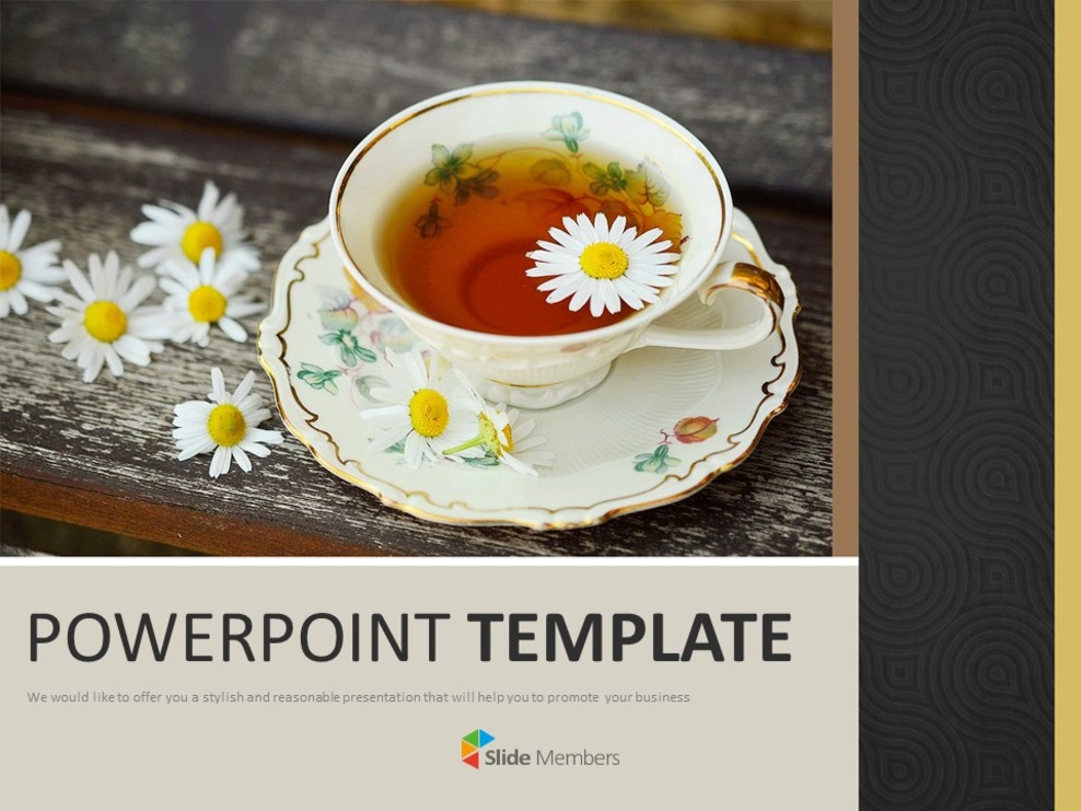 A Cup of Herb TeA - Free Google Slides Templates