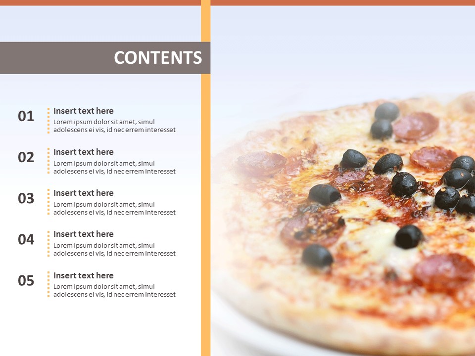 A Freshly Baked PizzA - Google Slides Template Free Download