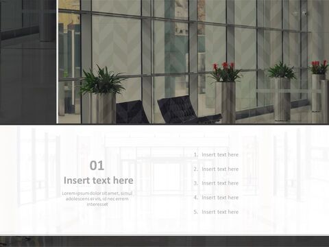 A Lobby at Company - Google Slides Template Free Download