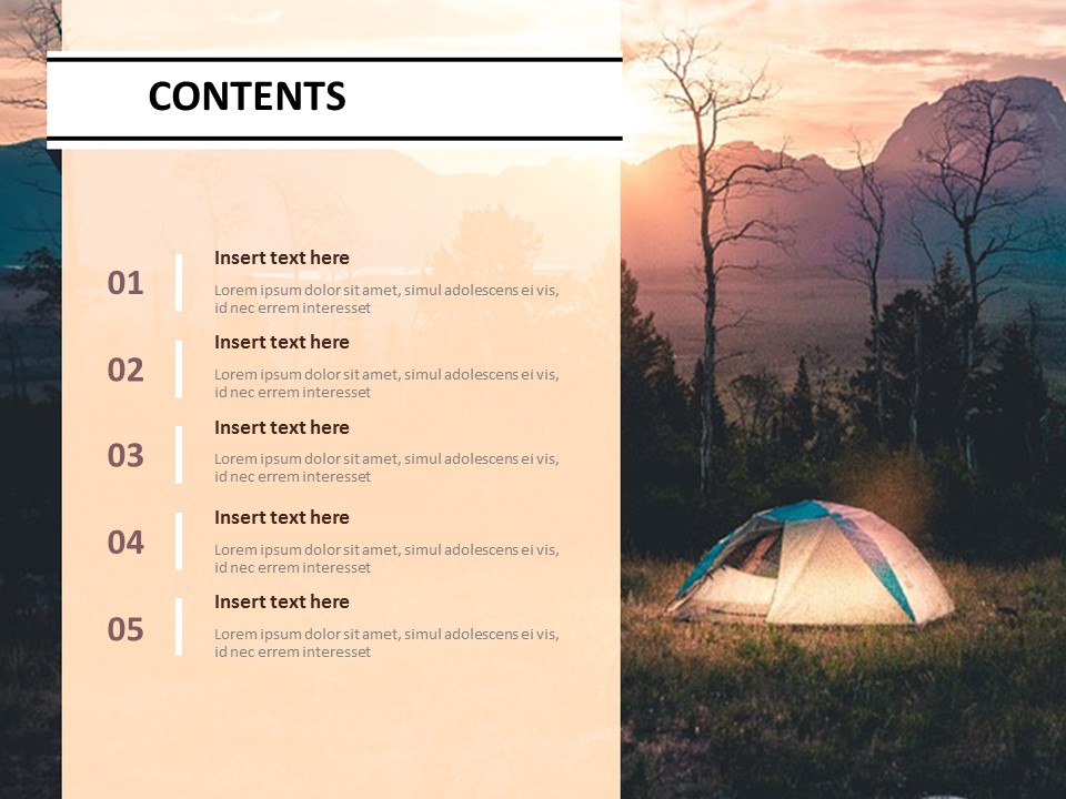 Fall Camping - Free Images for Google Slides