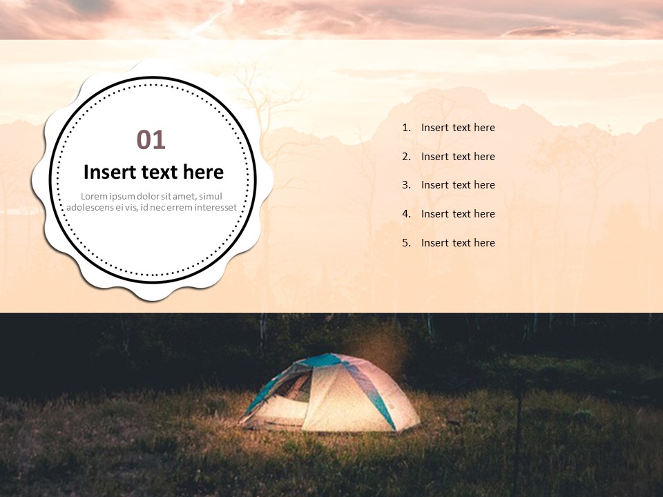 Fall Camping - Free Images for Google Slides