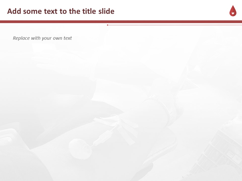 Free Google Slides Template - Blood Donation