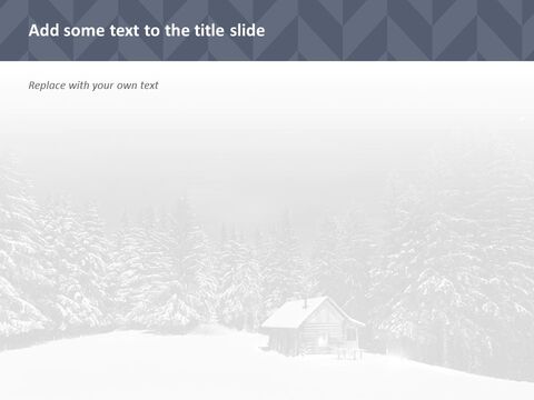 A Hut on the Winter Night - Google Slides Template Free