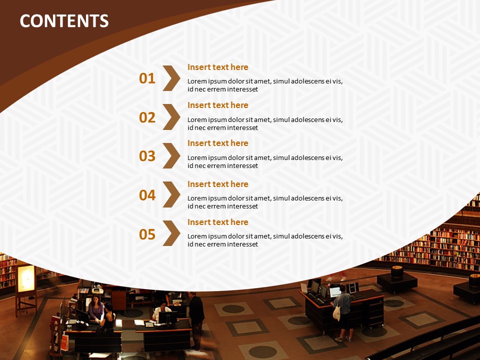 A Large Library - Free Professional Google Slides Templates