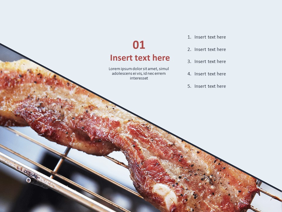 Charcoal-broiled Pork - Free Google Slides Templates