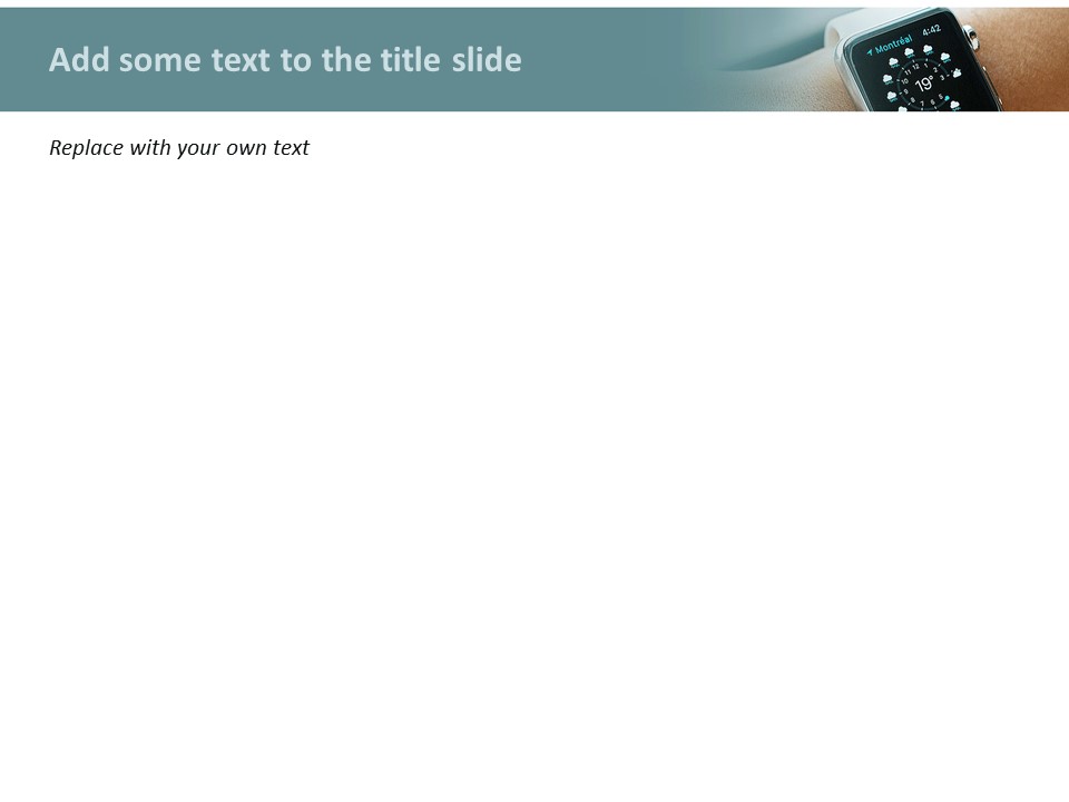 Free Google Slides - A Smart Watch