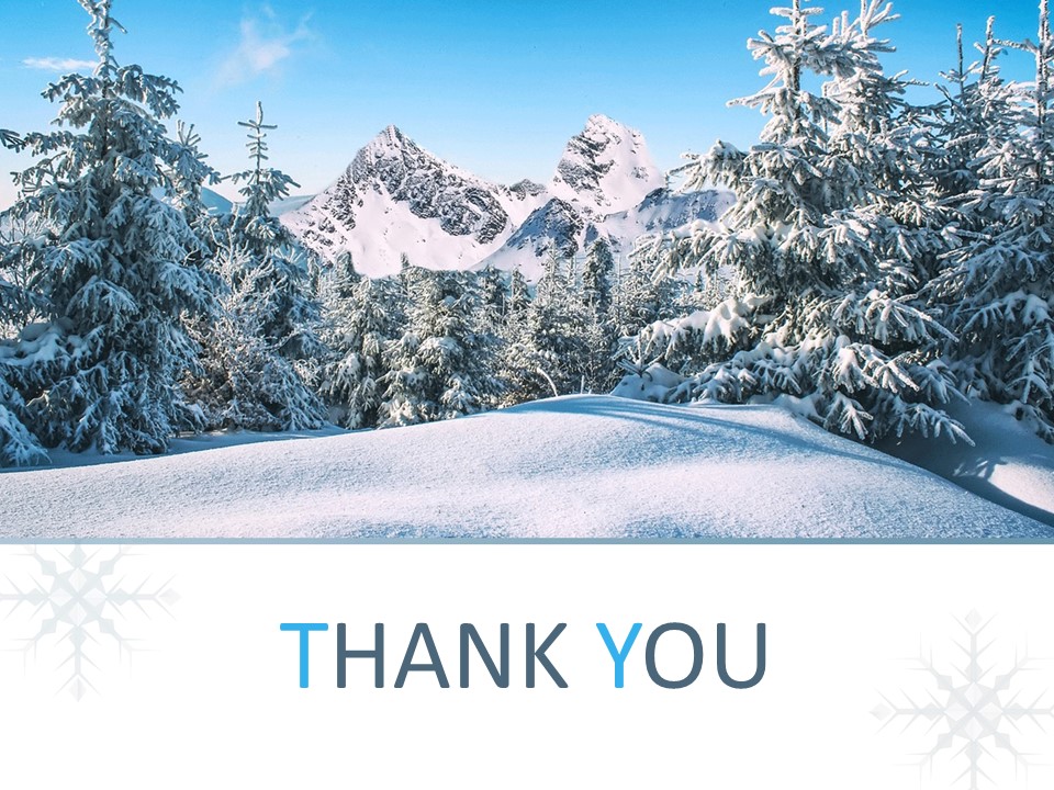 Free Google Slides - A Winter Mountain Covered With Snow