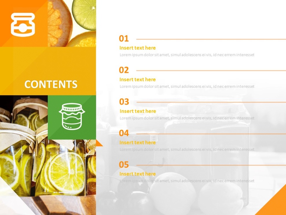 Free Google Slides Template - Citrus Juice