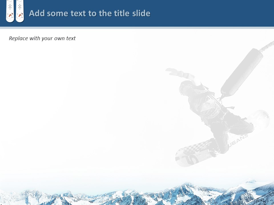 Free Google Slides themes - Snow Boarding