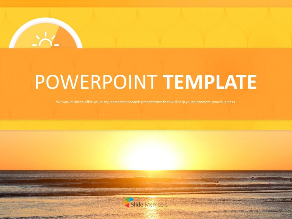 Google Slides Download Free - A New-year Sunrise