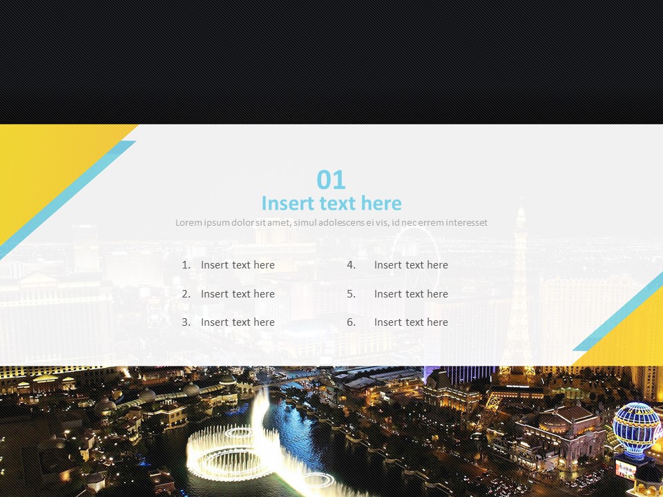Google Slides online Free - Fancy Night View