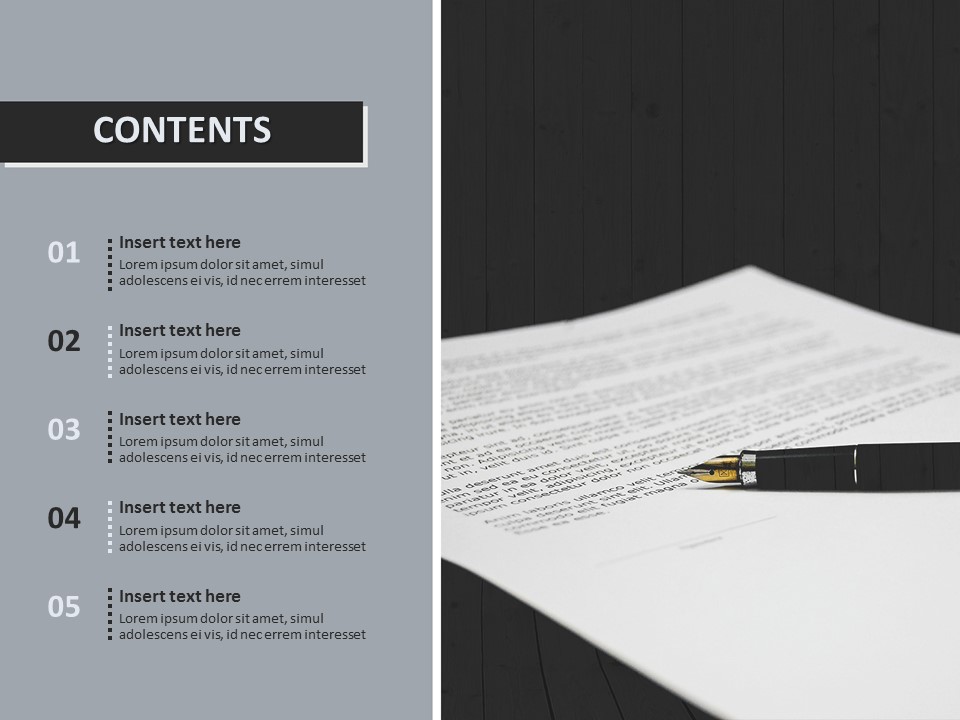 Google Slides Template Free Download - Contract Agreement