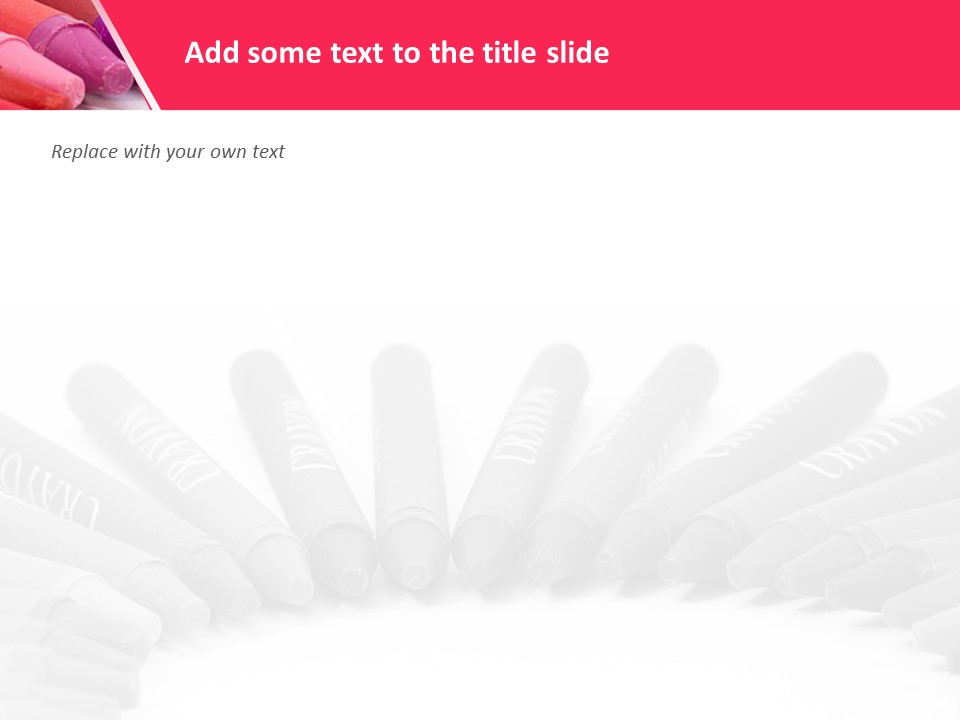 Rainbow Colored Pencils - Google Slides Free