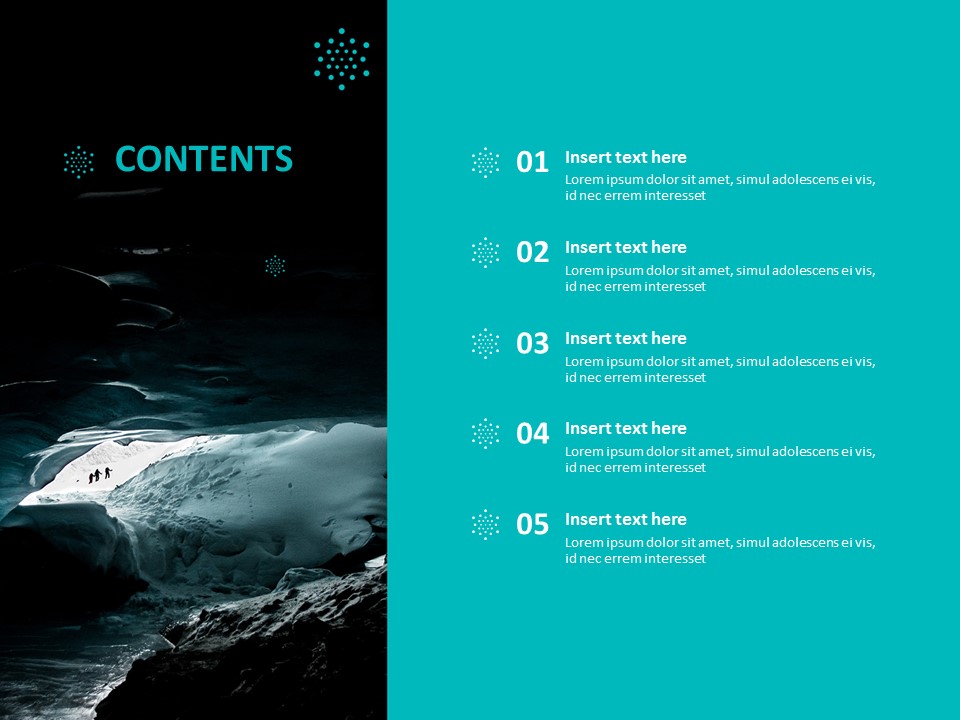 Winter Cave - Free Presentation Template