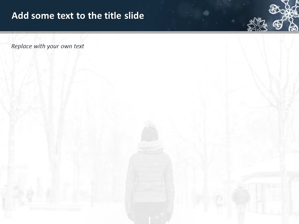 A Snowing Street - Free Google Slides Templates
