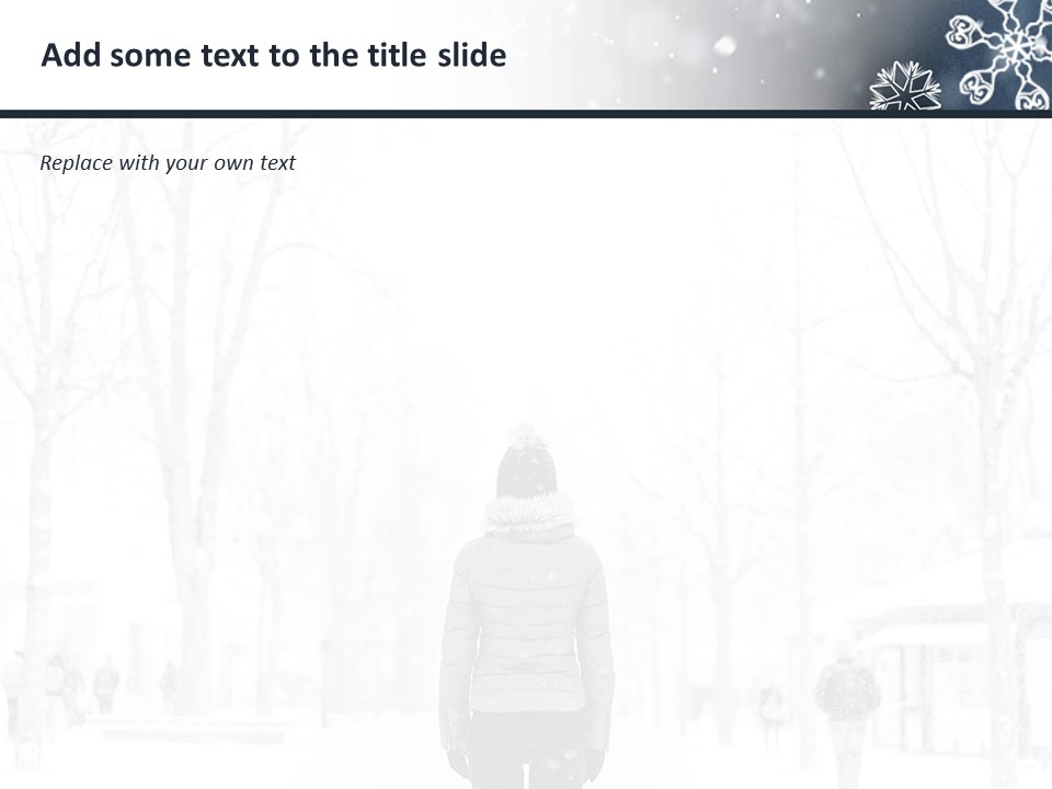 A Snowing Street - Free Google Slides Templates