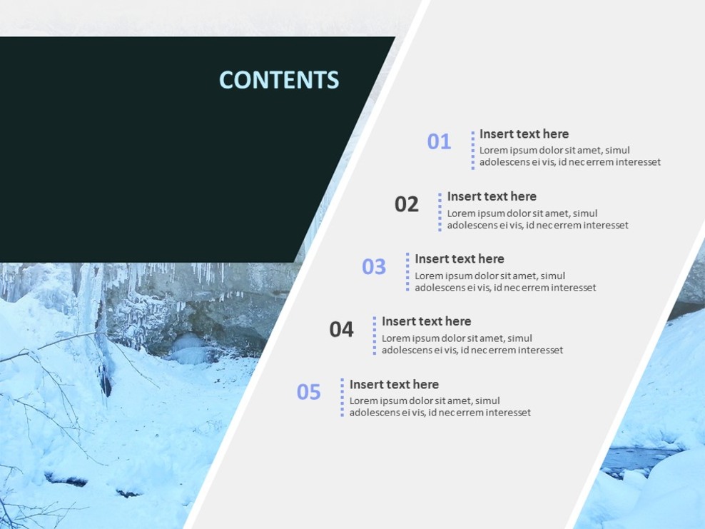 Ice Wall - Free Google Slides themes