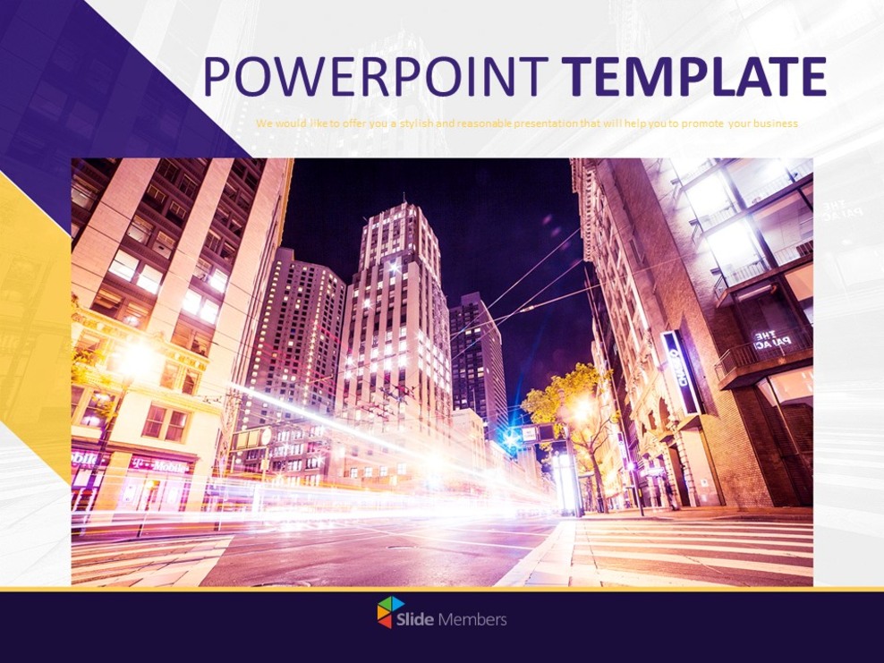 Lights in City - Google Slides Free