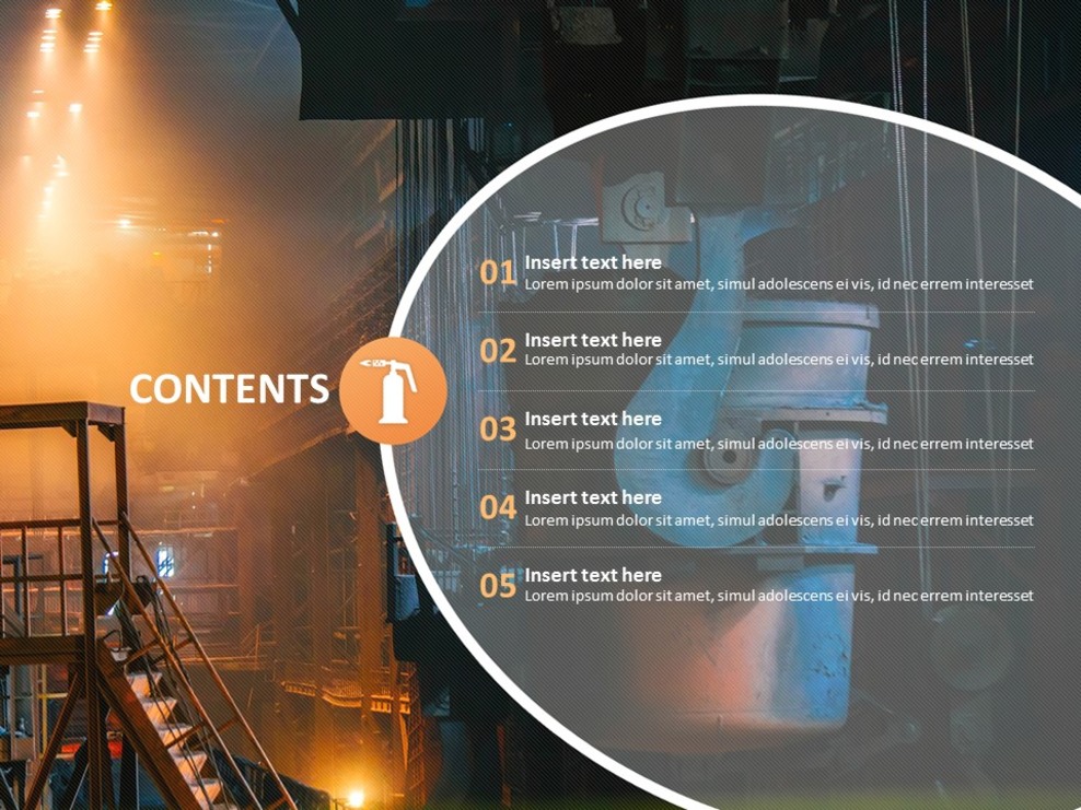 Steel Manufacturing - Free Presentation Template