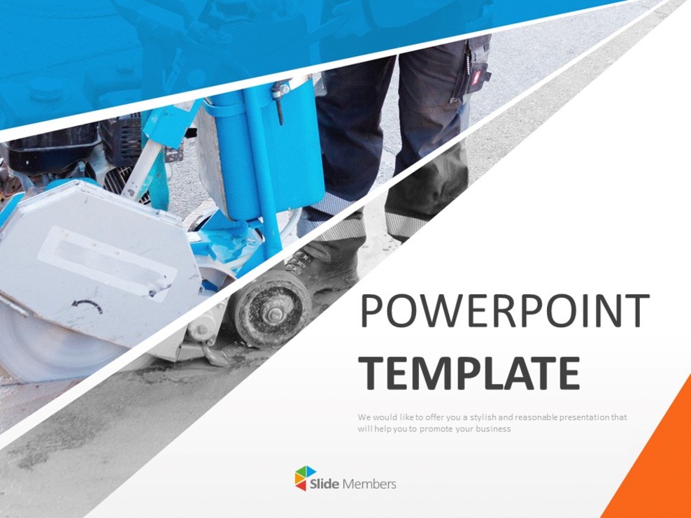 Free Google Slides Backgrounds - Expressway Construction