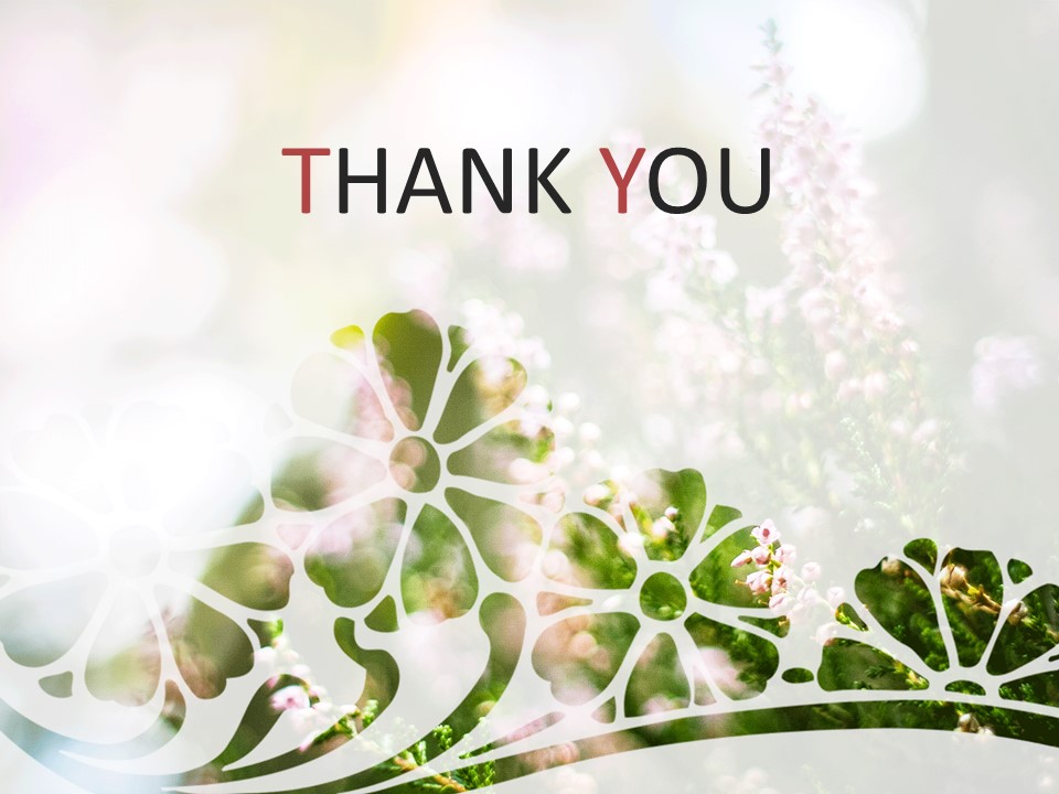 Free Google Slides Template Design - A Fresh Flower Bud