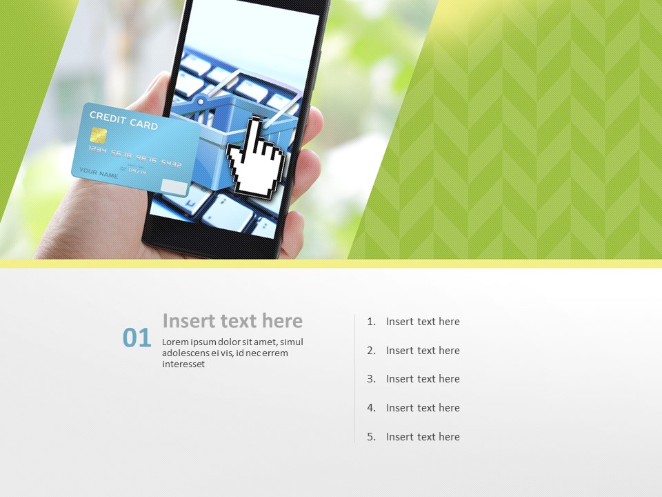 Free Images for Presentations - A Mobile Credit Card|Google Slides