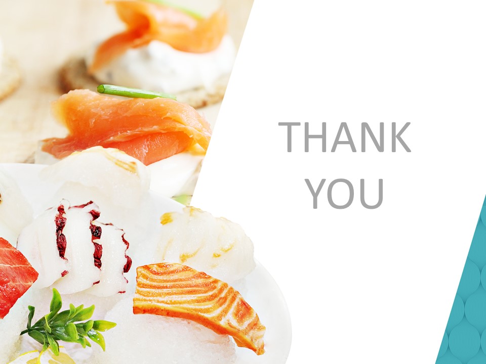 Google Slides Free - Blue SeA and Slices of Raw Fish