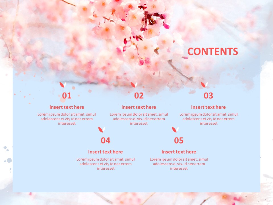Google Slides Template Free Download - Flower Festival in Spring