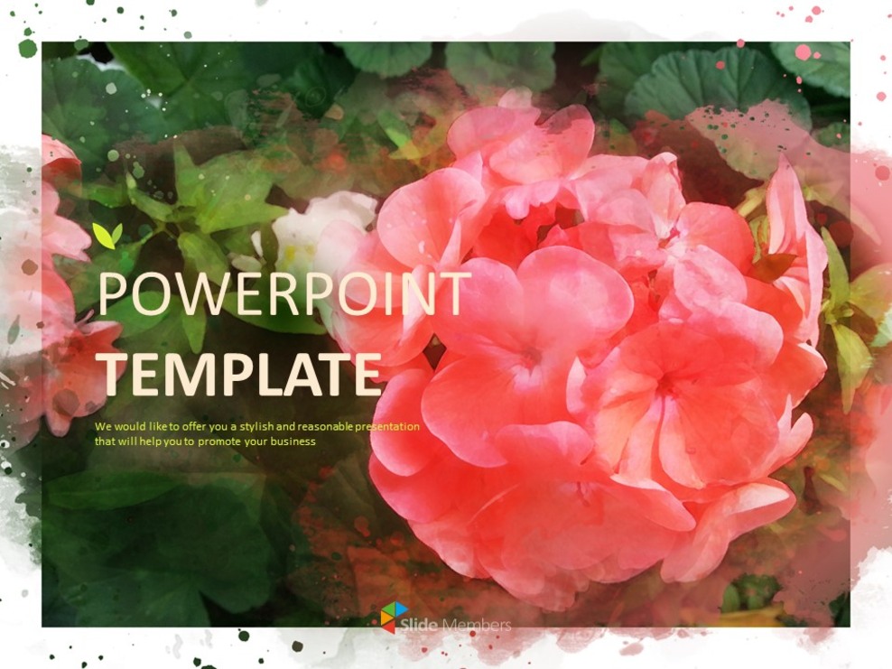 Google Slides Template Free Download - Flower Festival in Spring