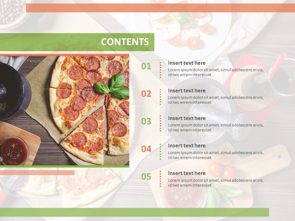 Oven PizzA - Free Professional Google Slides Templates