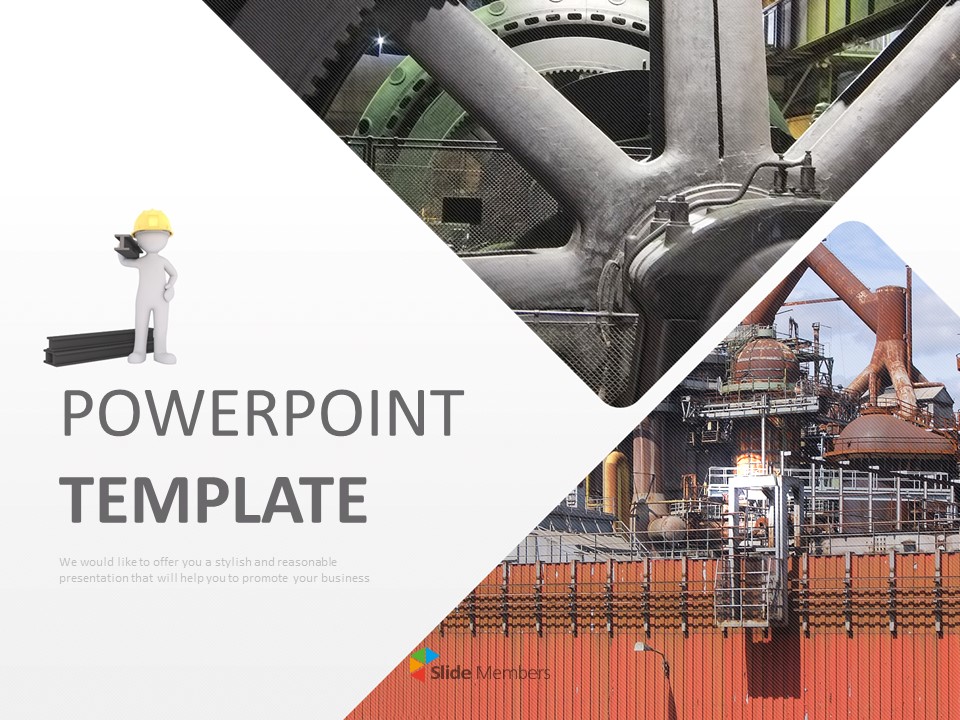 Steel Factory - Google Slides Template Free Download