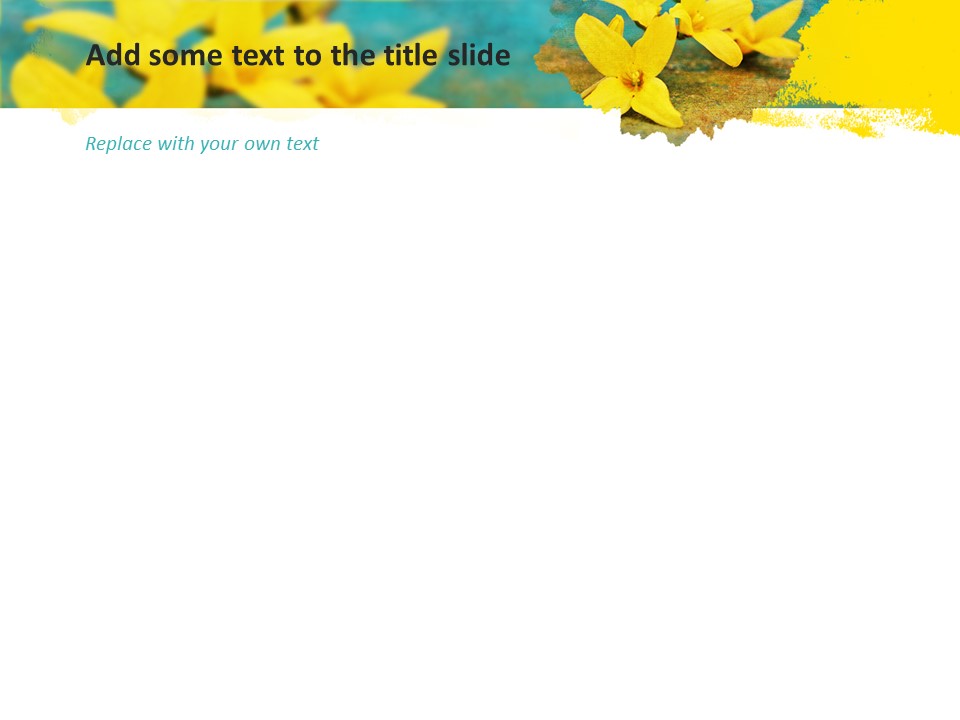 Yellow Forsythias - Free Business Google Slides Templates