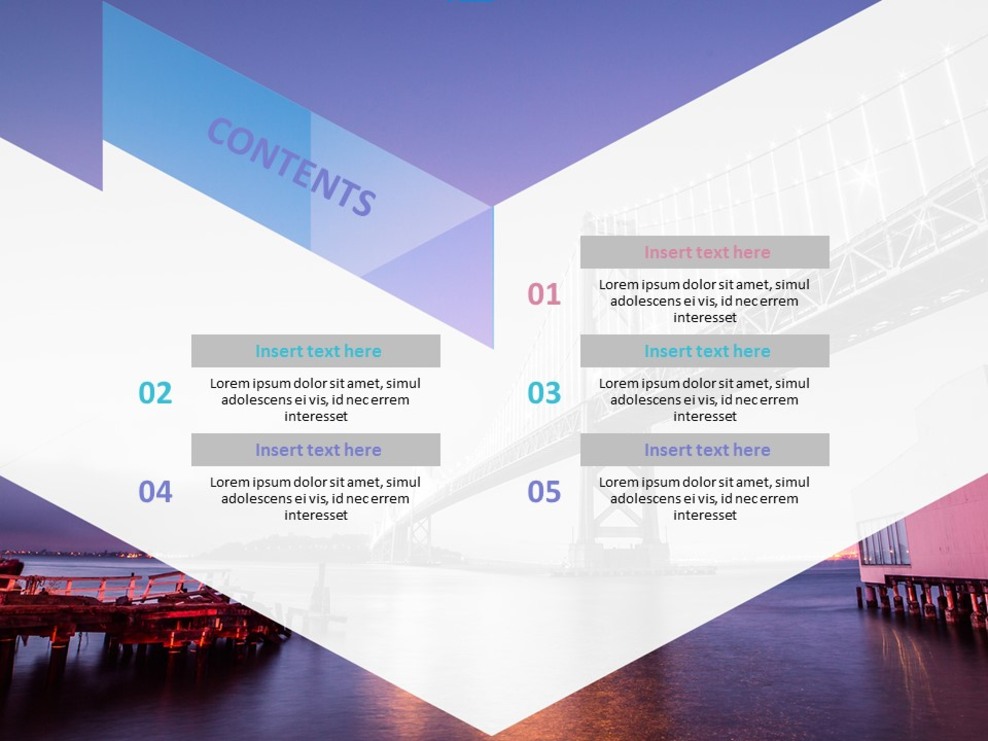 Beautiful Night View With the Bridge - Free Images for Google Slides