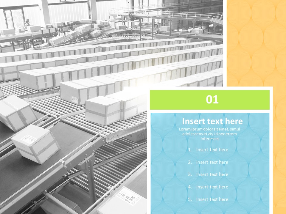 Free Google Slides Template - Distribution Movement Warehouse