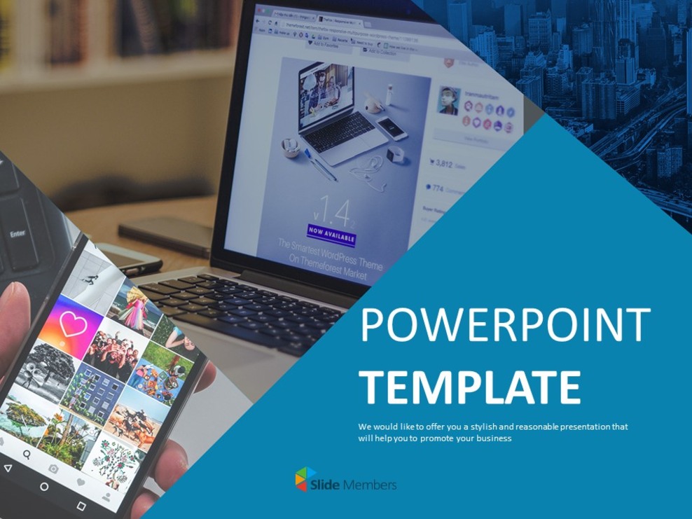 Free Presentation Template - Social MediA World|Google Slides