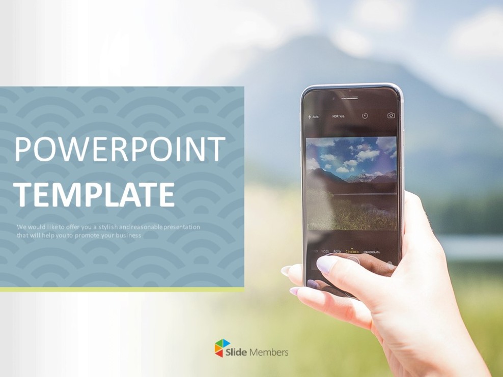 Google Slides Template Free Download - Photographing With Smartphone