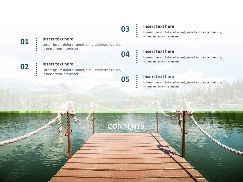 Wooden Boat on a Lake - Free Business Google Slides Templates