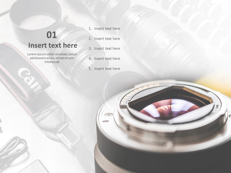 Camera Equipment - Free Images for Google Slides