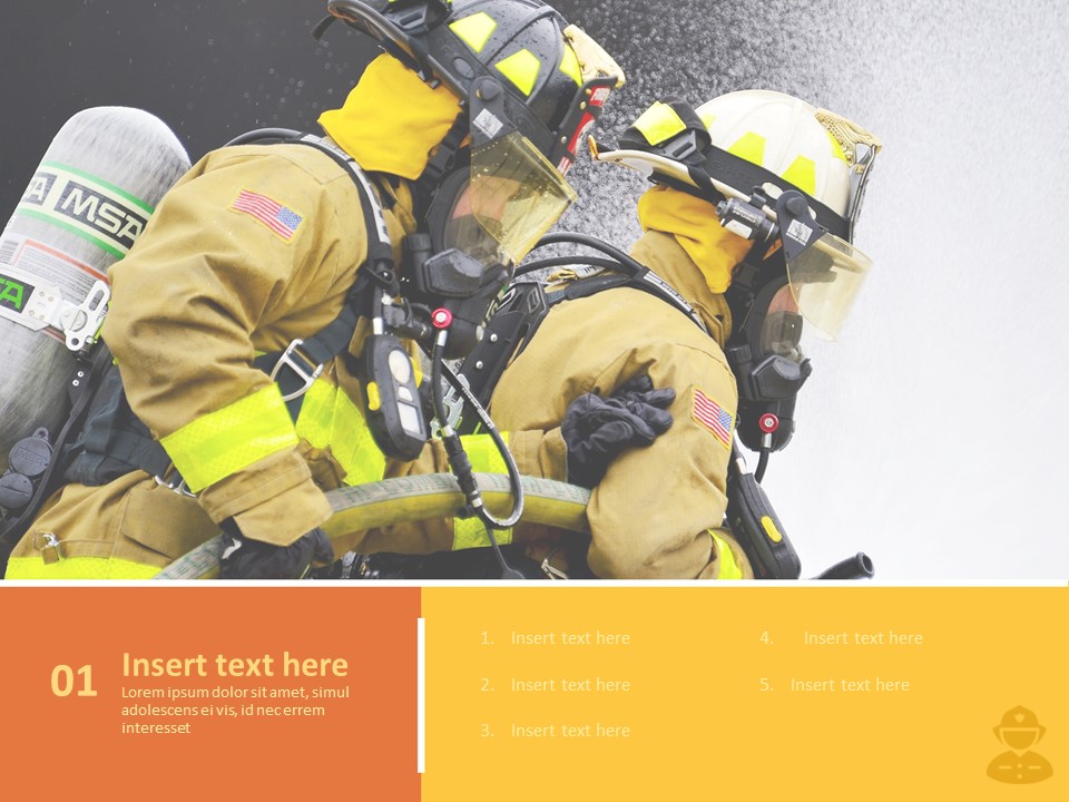 Firefighters and Fire Engine - Free Google Slides themes