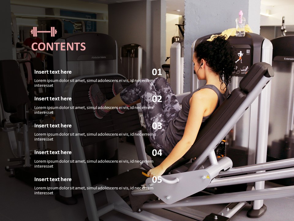 Fitness Club - Google Slides Template Free