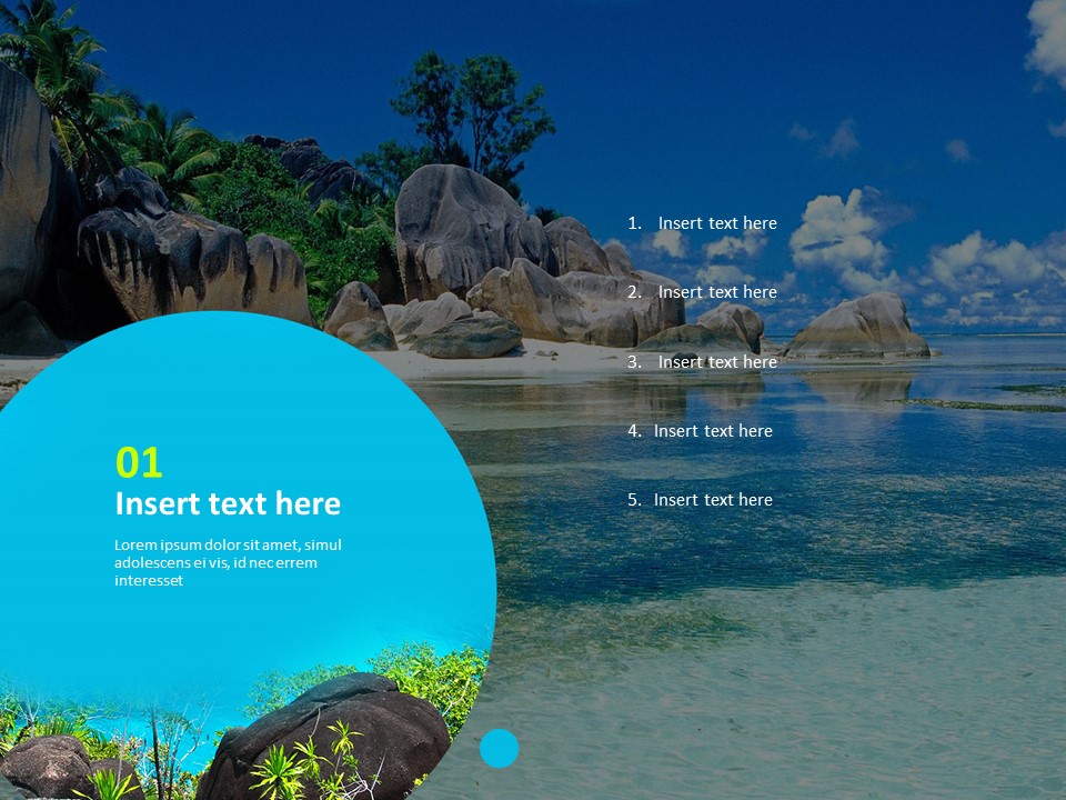 Free Google Slides Template Design - Sea and Waves