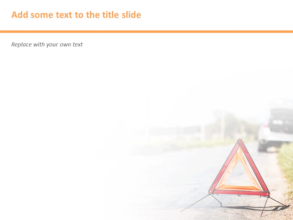 Free Presentation Template - Triangled Danger Sign