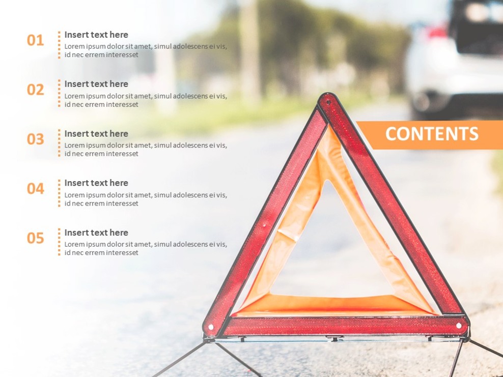Free Presentation Template - Triangled Danger Sign