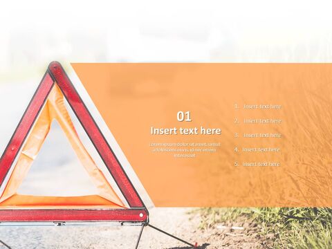 Free Presentation Template - Triangled Danger Sign