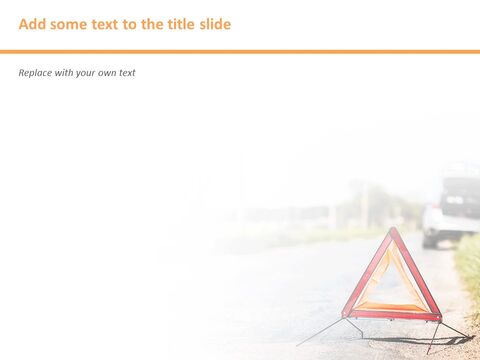Free Presentation Template - Triangled Danger Sign